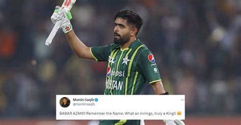 Twitter Reactions Babar Azams Scintillating Ton Propels Pakistan To