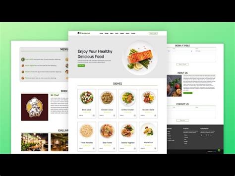How To Make Responsive Food Restaurant Website Using HTML CSS