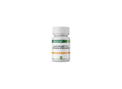 Saw Palmetto e Pygeum Africanum 60 Cápsulas Possui Ação Anti