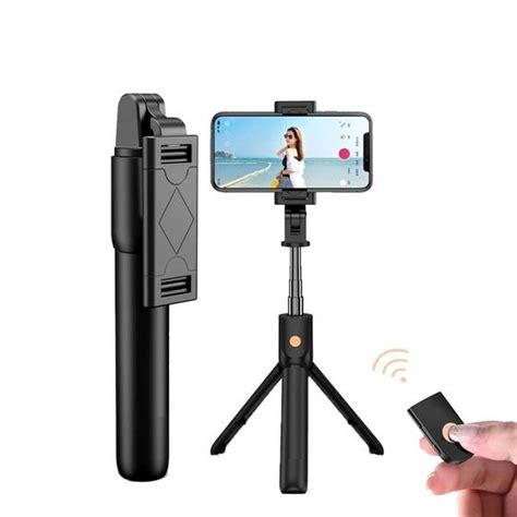 Bastão Pau De Selfie Tripé Suporte P Celular e Bluetooth