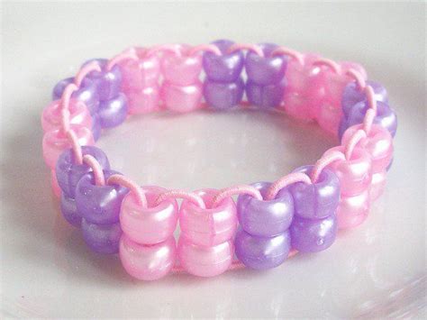 Weaved Pony Bead Bracelet Pony Bead Patterns Pony Bead Crafts Pony