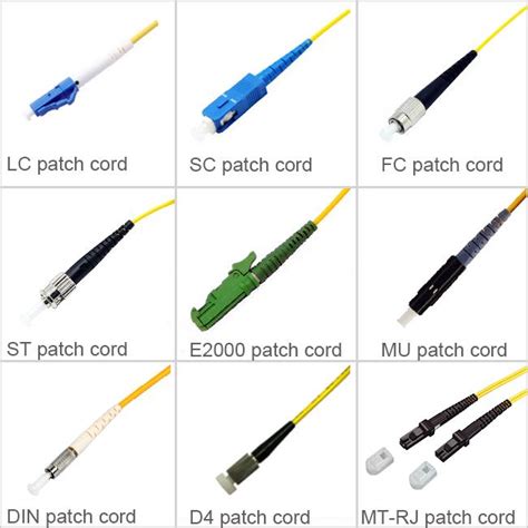 Fiber Optic Patch Cable SC LC FC ST Simplex Duplex SM 9 125 OM1 OM2