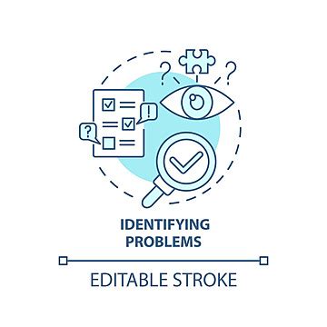 Identifying Problems Concept Icon Icon Illustration Counsel Vector