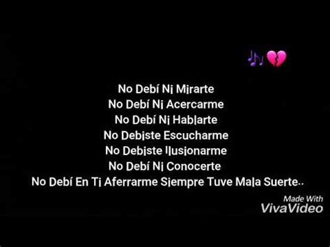 No Debiste Ilusionarme Jennix Letra YouTube