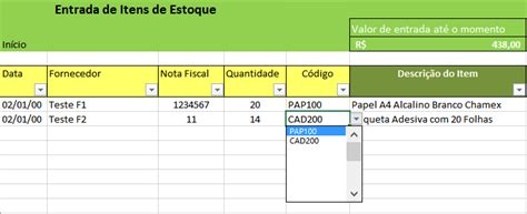 Planilha Para Controle De Estoque No Excel Tudo Excel