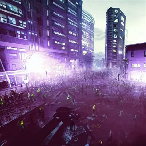 Moshpit In The City Streets Realistic Huge Moshpit Stable