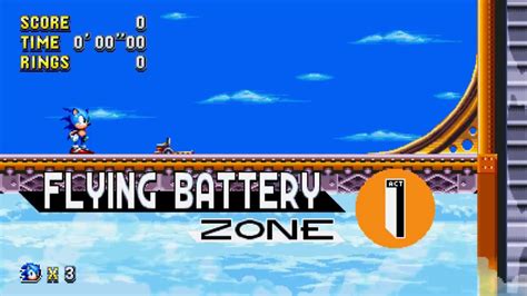Sonic Mania Flying Battery Zone Act 1 YouTube