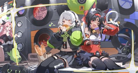 Cavoblue Anby Demara Bangboo Zenless Zone Zero Nekomiya Mana Nicole Demara Zenless Zone