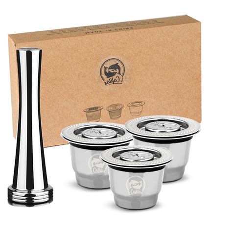 Icafilas cápsula reutilizable para Nespresso 2 en 1 filtro de café