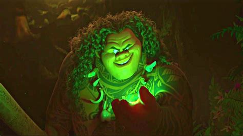 Demi God Maui Stealing Tifeti S Heart Stone Moana Youtube