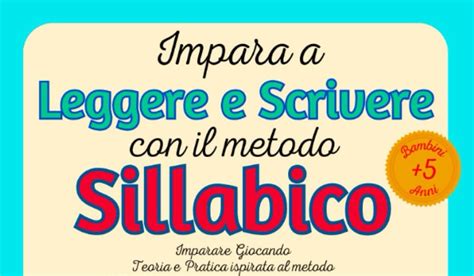 Il Metodo Sillabico Schede Didattiche