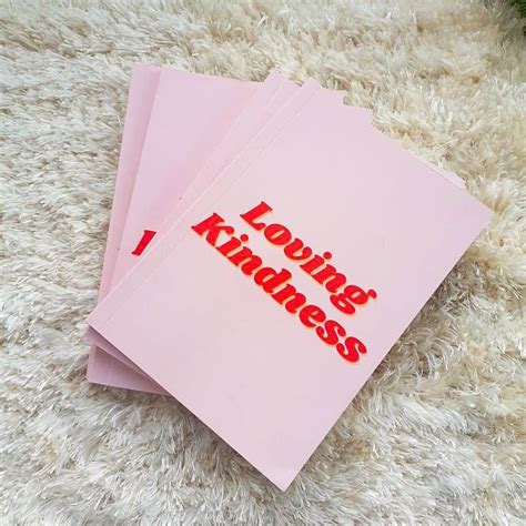 Loving Kindness Aesthetic Notebook With Affirmations At The Back