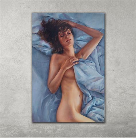 Nude Woman Painting Erotic Art On Canvas Naked Body Painting Woman In