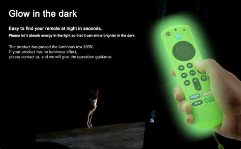 Amazon 2 Pack Pinowu Firestick Remote Cover Case Glow In The
