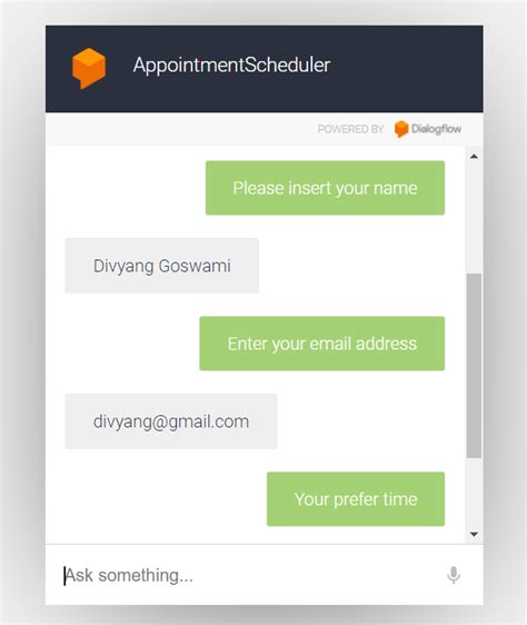 create dialogflow chat bot with example by using node js diverse technology system