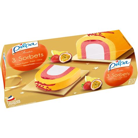 Buche Glac E Fruit E Sorbets Pilpa La Boite De G Prix Carrefour