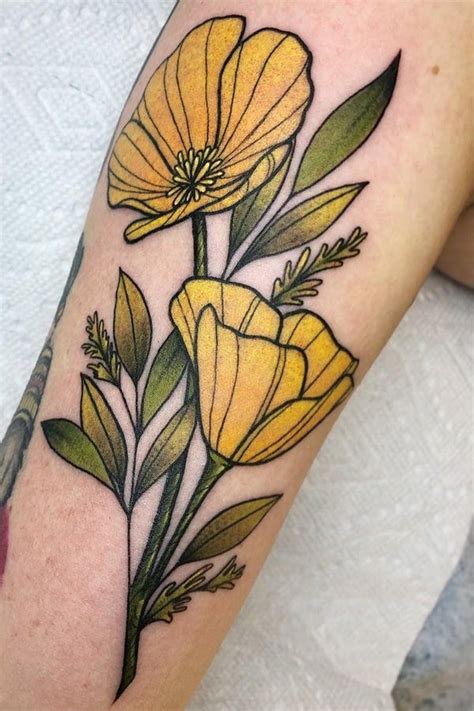 30 California Poppy Tattoo Ideas In 2021 Meanings Designs And More