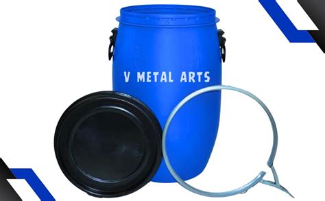 V Metal Arts Plastic Drum Liter Water Storage Drum Unbreakable