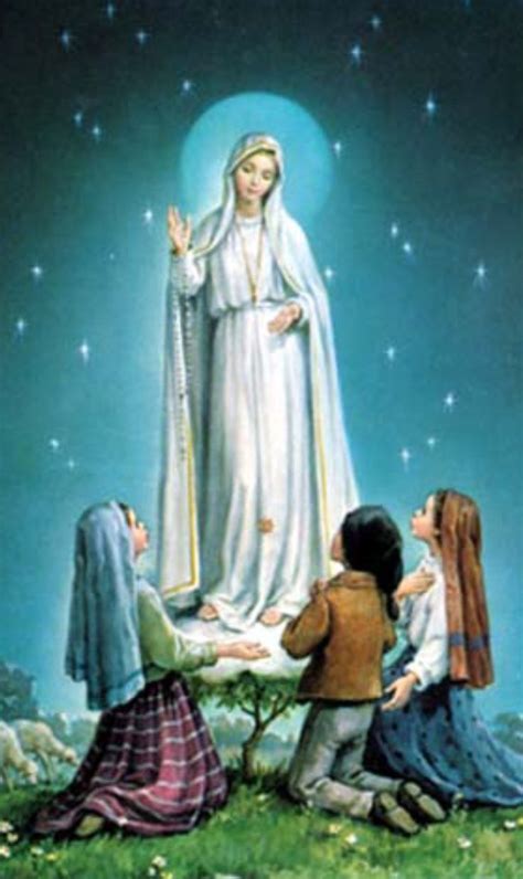 NUESTRA SEÑORA DE FÁTIMA CON LOS TRES PASTORCITOS Blessed mother
