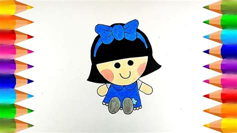 Cómo dibujar y colorear a la muñeca de Mei li Plim plim Dibujos