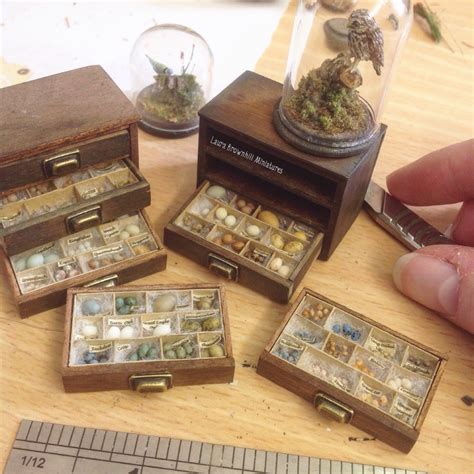 Miniature Dollhouse Accessories Vitrine Miniature Dollhouse Miniature