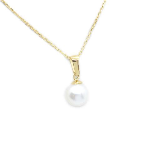 Cadena Oro Kilates Con Colgante Perla De Cultivo Revello