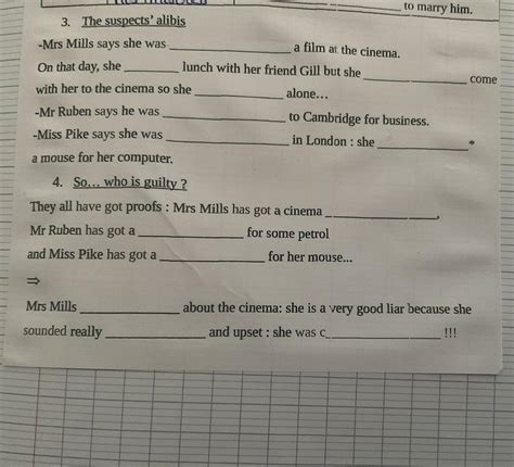 Bonjour jai besoin daide pour compléter se texte en anglais met en