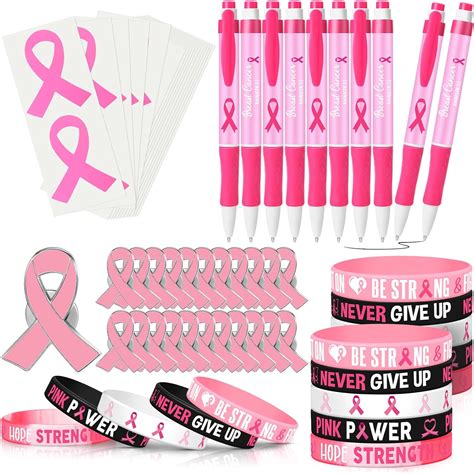 Amazon 250 Pcs Breast Cancer Awareness Accessories For Women