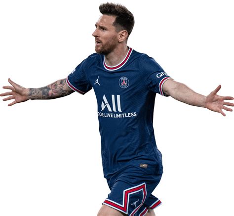 Lionel Messi Paris Saint Germain Football Render FootyRenders
