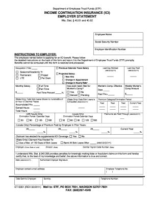 Fillable Online Etf Wi Wt7 Form Fax Email Print PdfFiller