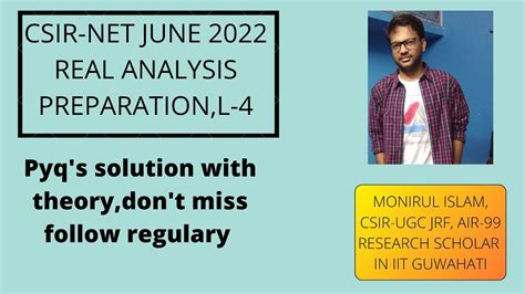 real analysis lecture 4 csir net jrf theory pyqs solution please see descriptionbox to get pdf