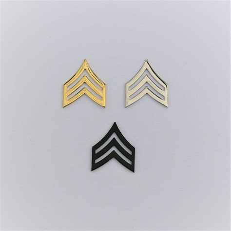 Sergeant Army Style Collar Brass Shop Elc