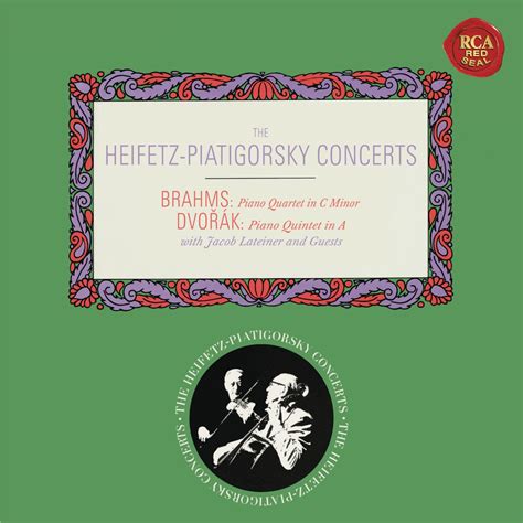 Brahms Piano Quartet No 3 in C Minor Op 60 Dvořák Piano Quintet