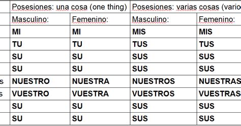 10 Ejemplos De Adjetivos Posesivos