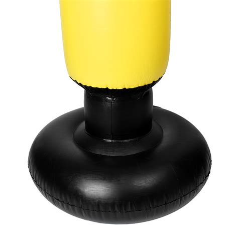 Stojący bokserski worek treningowy ROCKY 150 cm żółto czarny Tanio