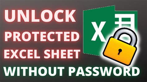how to unlock protected excel sheets without password msexcel it s easy tv youtube