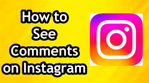 How To See Instagram Comments On Your Posts YouTube