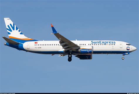 TC SOM SunExpress Boeing 737 8 MAX Photo By Lisandro Pitowski ID