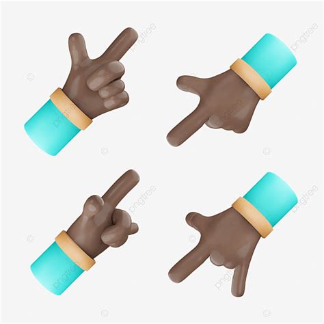Hand Gesture 3d PNG 3d Hand Gesture 3d 3d Render Rendering PNG