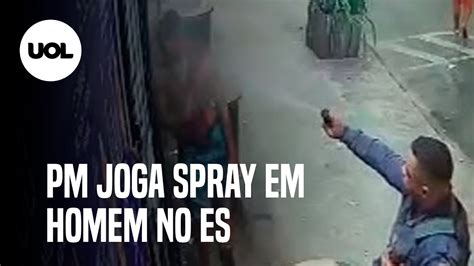 V Deo Mostra Pm Jogando Spray De Pimenta E Agredindo Homem No Esp Rito