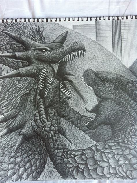 Godzilla Pencil Drawing 50 Images Result Koltelo