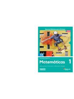 Matemáticas 1 Recursos didácticos para el Santillana matem 225
