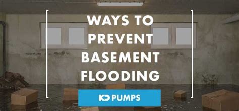 Ways To Prevent Basement Flooding