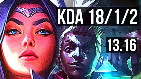 IRELIA Vs EKKO MID 18 1 2 Legendary 600 Games 1 2M Mastery KR