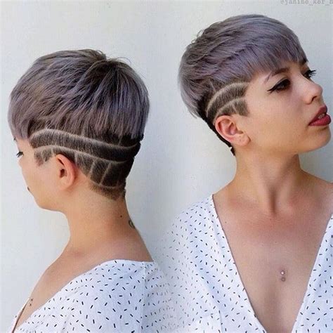 Glowing Undercut Short Hairstyles For Women Page Of