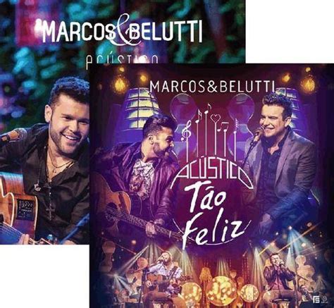 Cds Marcos Belutti Acústico E Acústico Tão Feliz 2 Cds DVD CD