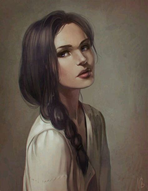 Gally Gabriel S Sister Digital Painting Portrait Portrait Painting