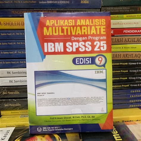 Jual APLIKASI ANALISIS MULTIVARIATE DENGAN PROGRAM IBM SPSS 25 Edisi 9