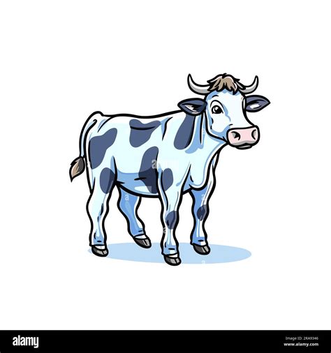 Cow Cow Hand Drawn Illustration Vector Doodle Style Cartoon