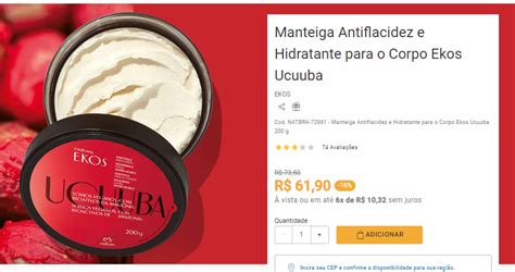Resenha Natura Ekos Ucuuba Manteiga Hidratante Corporal